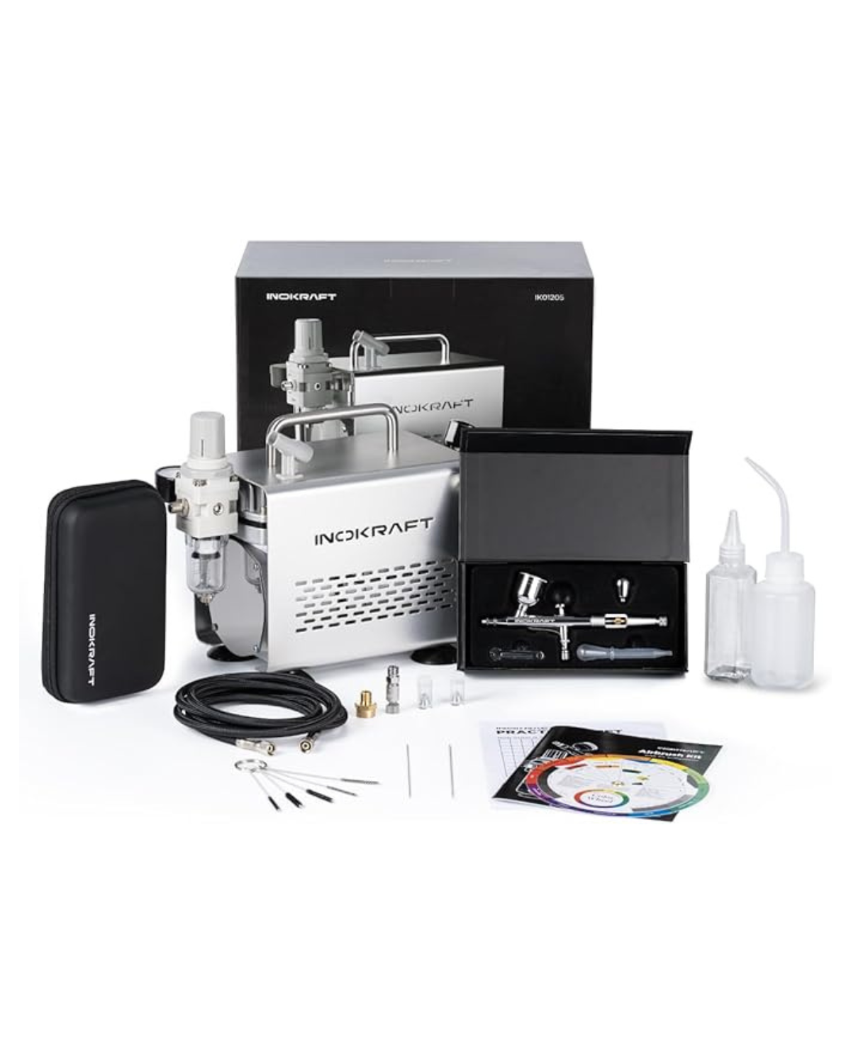 Beginner Airbrush Kit with Compressor - Complete Quiet Starter Set ...