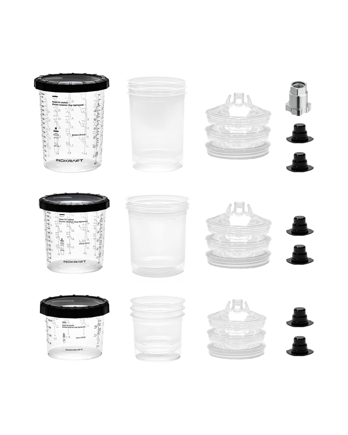 InoKraft Disposable Paint Spray Gun Cup System - No Clean Spray System ...