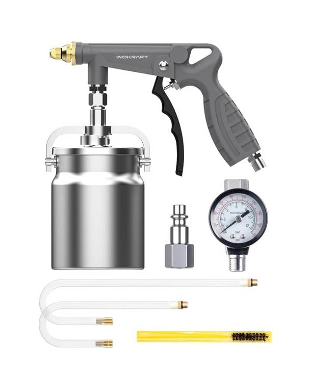 Undercoating Spray Gun - 60% Faster Flow & 360° Coverage Kit | InoKraft